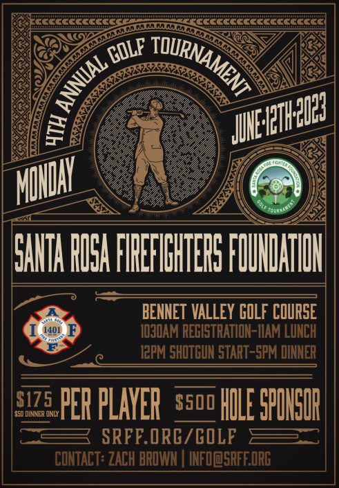 4th Annual Golf Tournament – Santa Rosa Fire Fighters